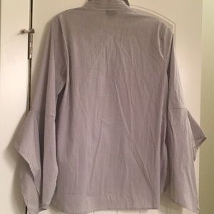 a.n.a | Tops | Menswear Look Blouse With Flowy Open Sleeves | Poshmark